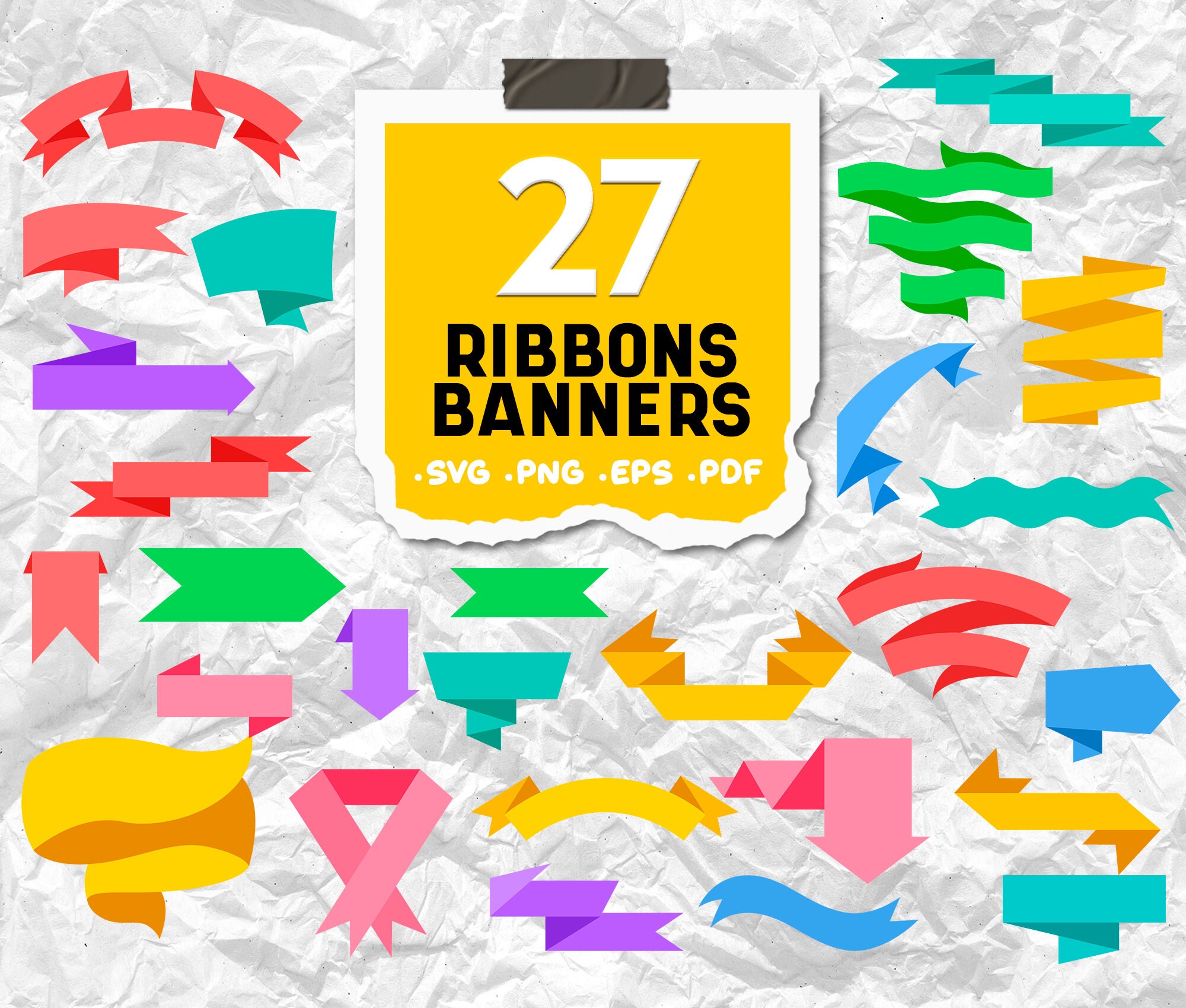 Ribbon Svg Ribbons Banners Svg Banner Svglabel Svgcancer - Etsy