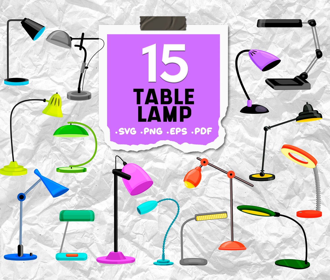 Table Lamp Svglamp Magic Lamp Svg Svg Filelight Svgmagic - Etsy