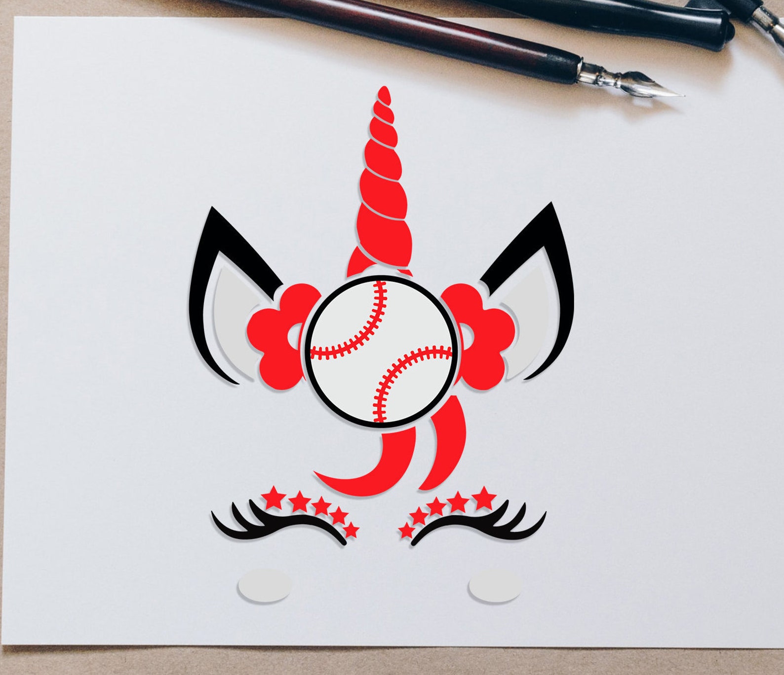 Unicorn Baseball Svg,unicorn Svg, Unicorn Eyelashes, Magical Unicorn ...
