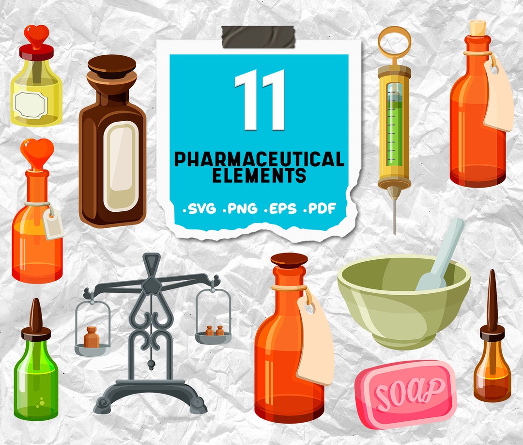 Pharmaceutical Elements Svg,pharmaceutical Products Svg,medicine SVG ...