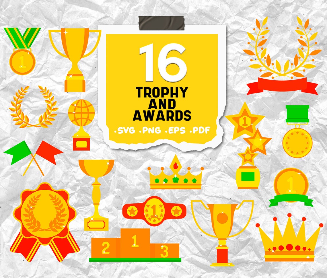 Trophy Svg, Awards Svg,cartoon Awards Svg,awards Svg,cup Svg,trophy Cup ...