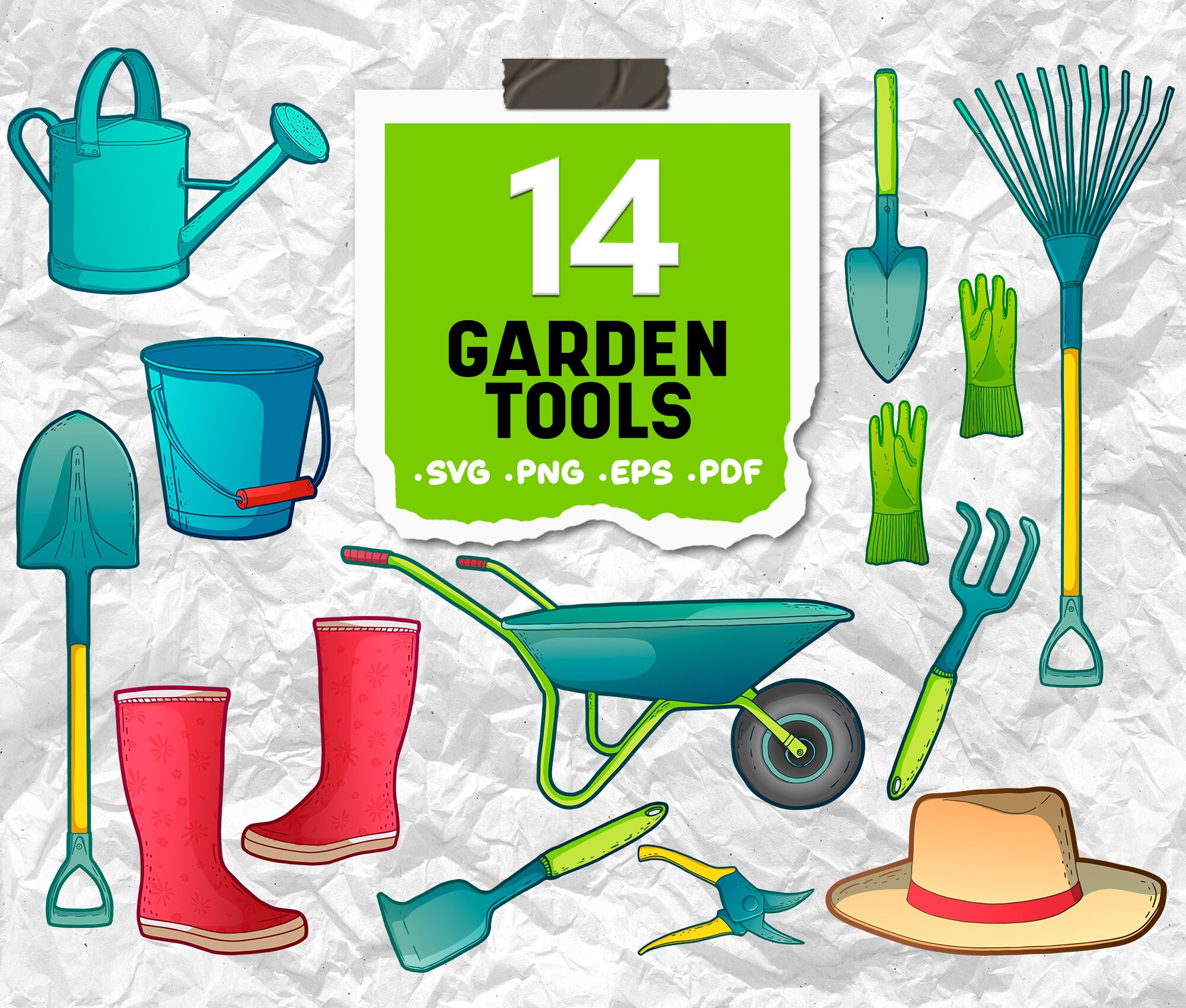 Garden Tools Svg,garden Tools SVG, Gardening SVG, Gardening Trowel Svg ...
