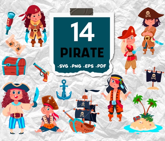 Pirate SVG Bundle Pirate SVG Pirate Clipart Pirate | Etsy
