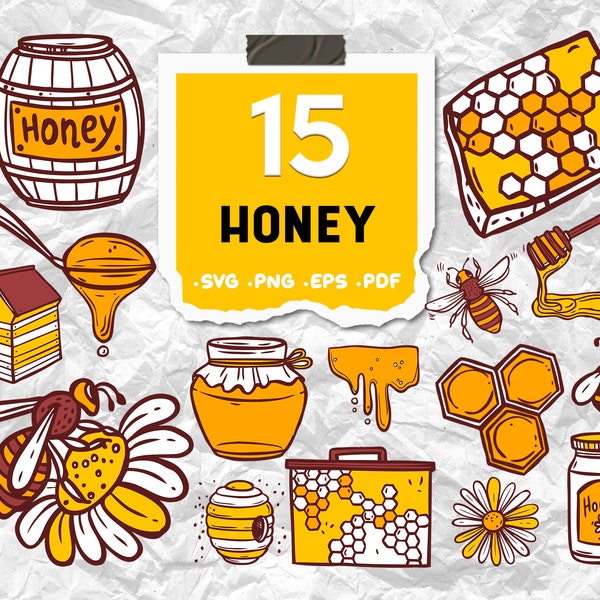 Honey Bee Svg - Etsy