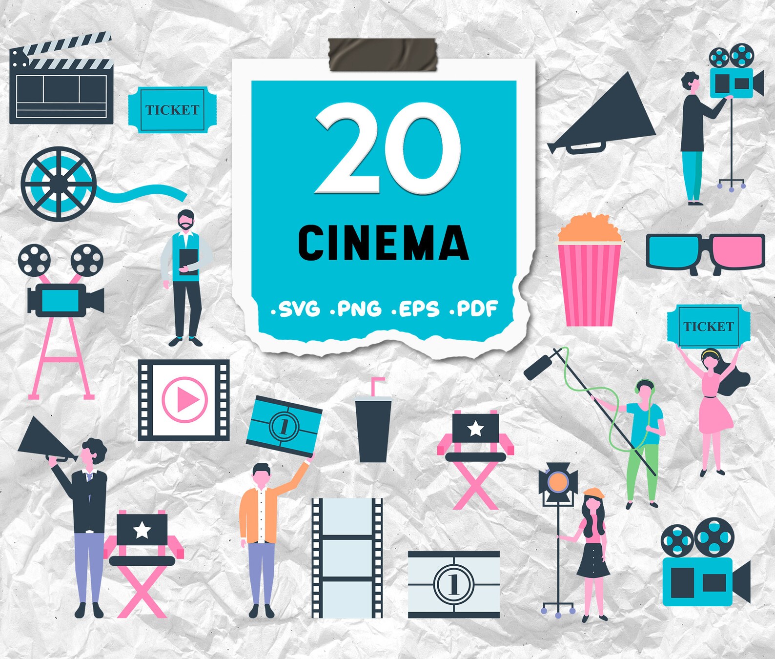 Cinema Svg,cinema Svg Bundle,filmstrip Svg,film Svg,movie Svg,cinema ...