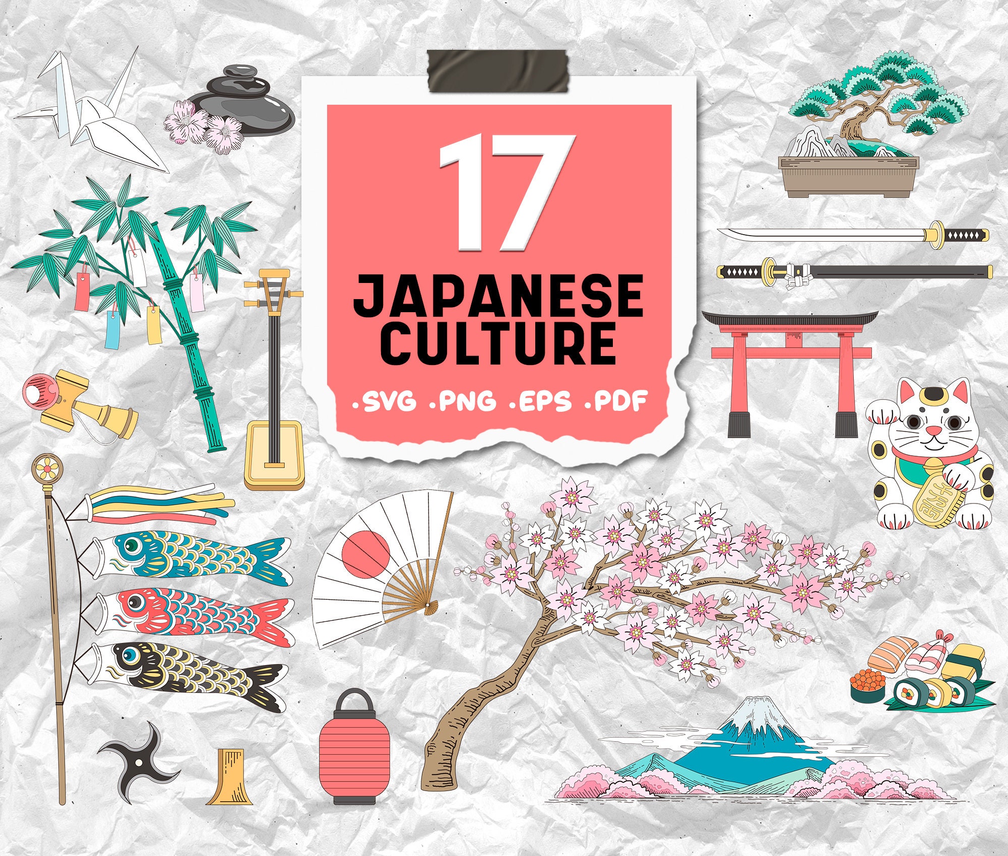 Japanese Culture Svg,japan Icons Svg, Japan Symbols Png, Japan ...