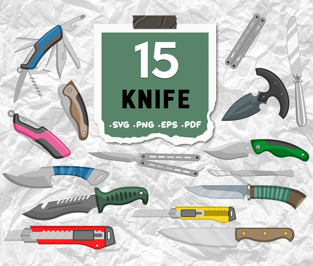 KNIFE SVG, Knife Clipart,knife File,dagger Svg,weapon Svg,knife ...