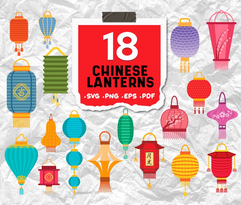 Chinese Latterns Svg,chinese Paper Lanterns Svg,red Lanterns,chinese ...