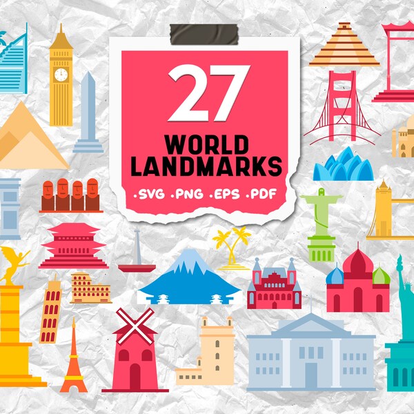 World Landmarks - Etsy