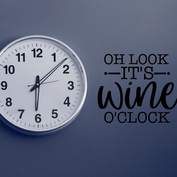 Wine Oclock - Etsy