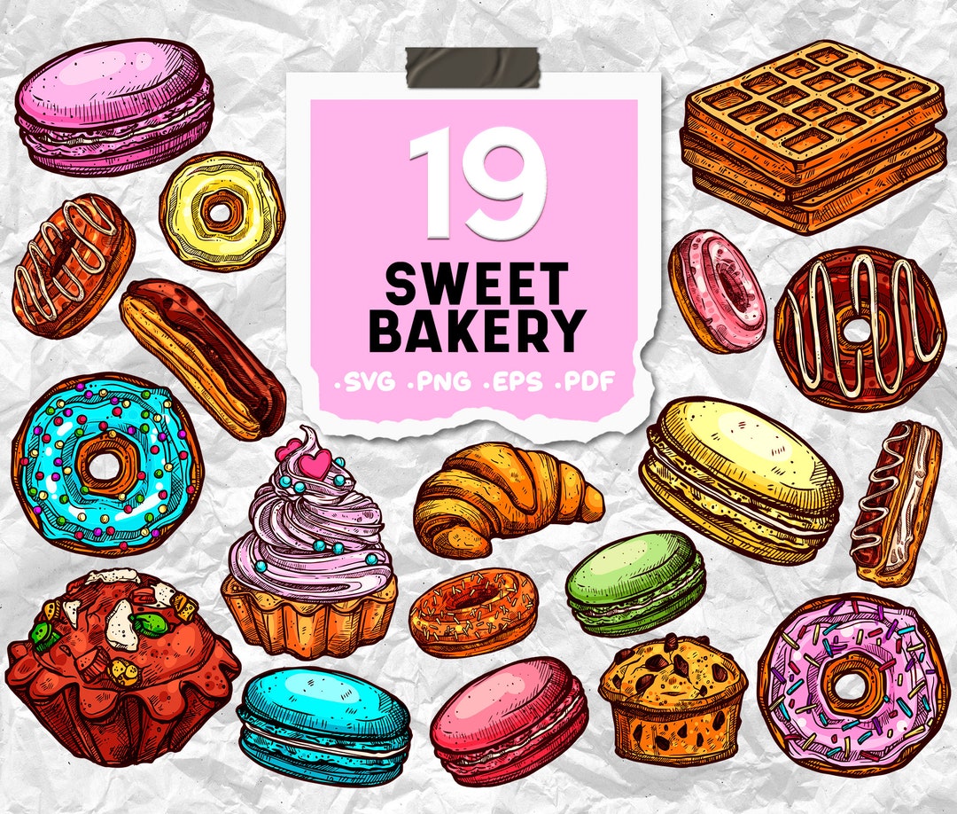 Sweet Bakery Svg,bakery Svg,donut Bundle,sprinkle Donut Svg,doughnut ...
