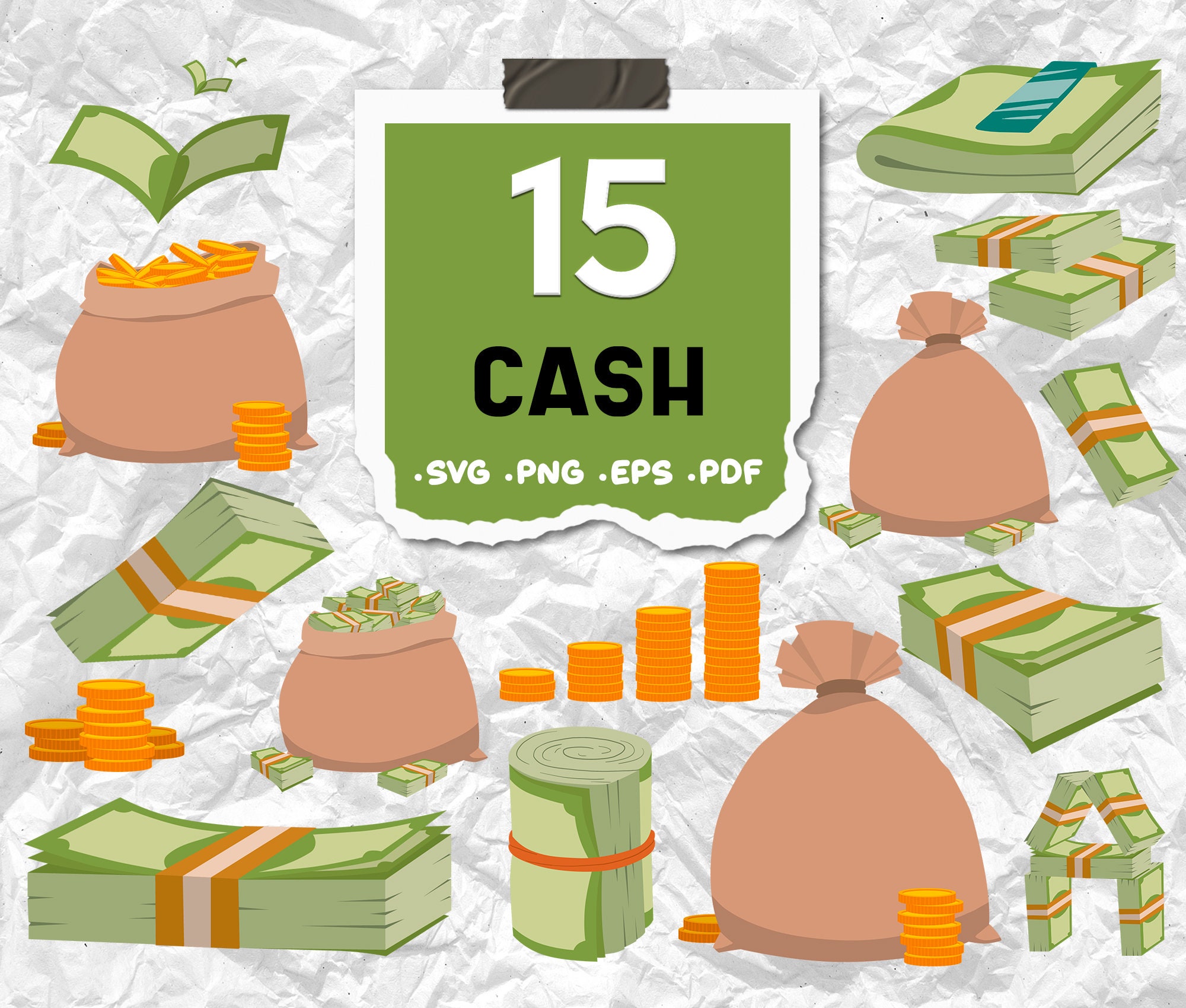 Cash Svg,money Svg, Cash Svg, Money Bag Svg, Dollar Sign Svg,money Png ...