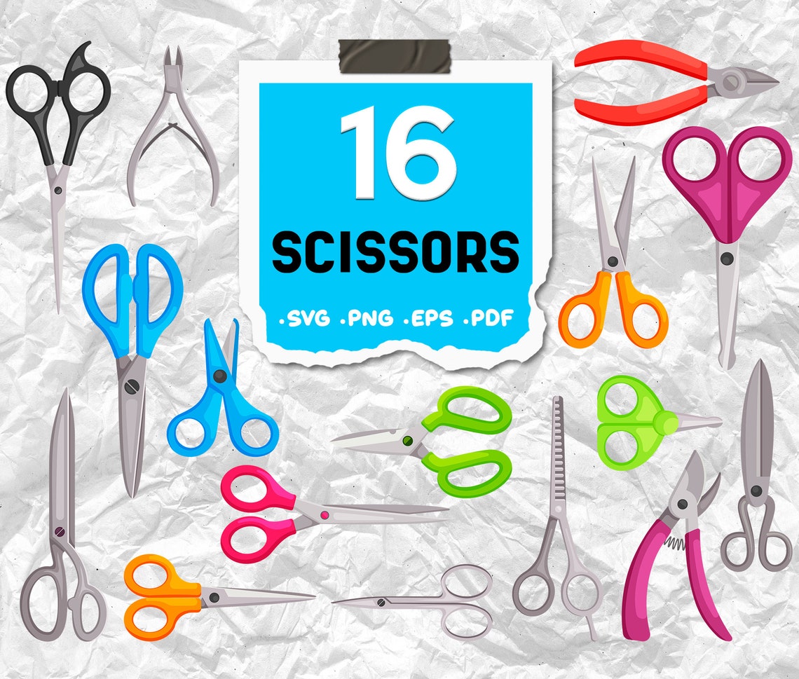 Scissors Svg,scissors Clipart, Scissors Print File,scissors Bundle ...