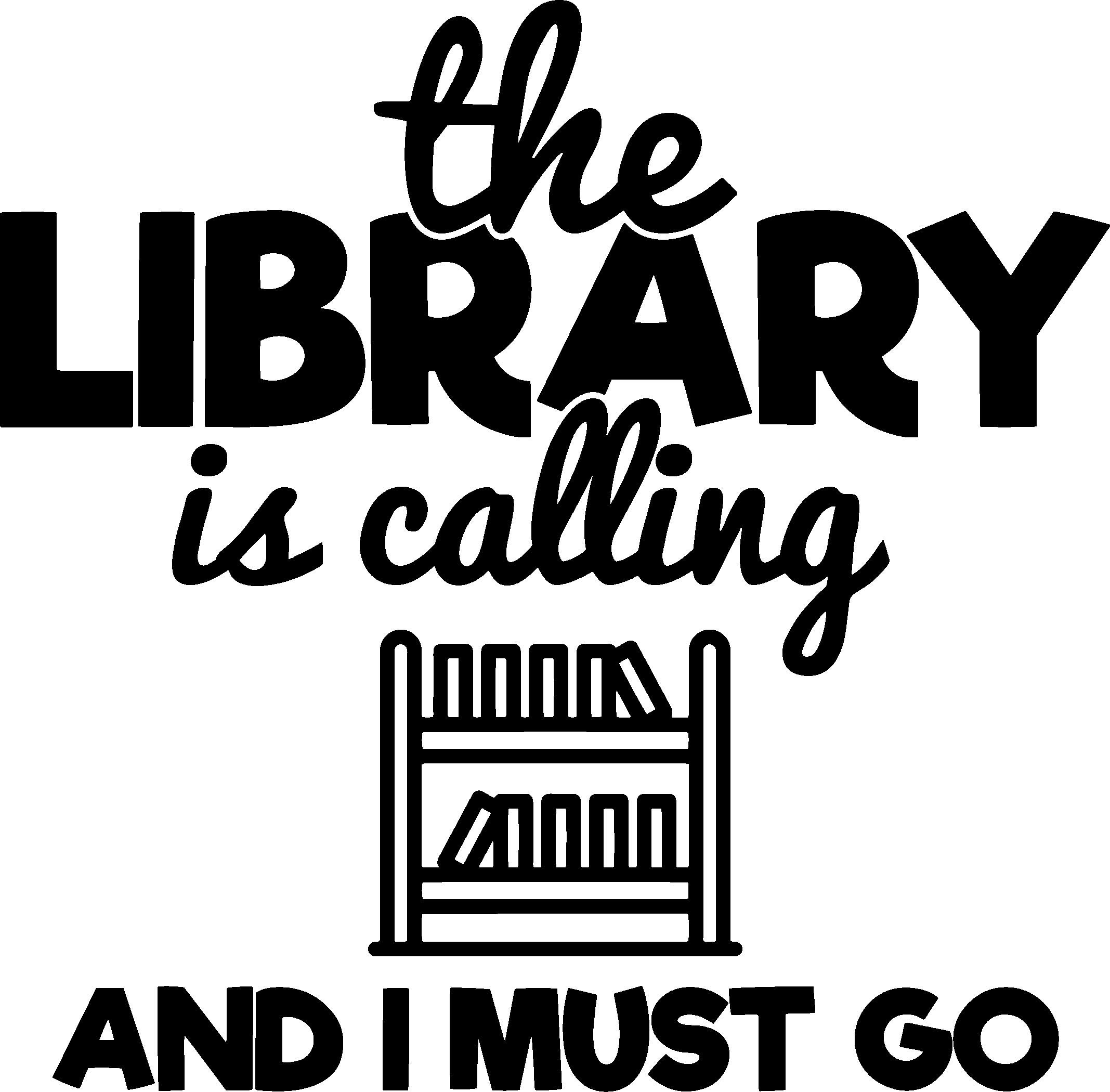 The Library is Calling and I Must Go Svg Library Svg Book - Etsy