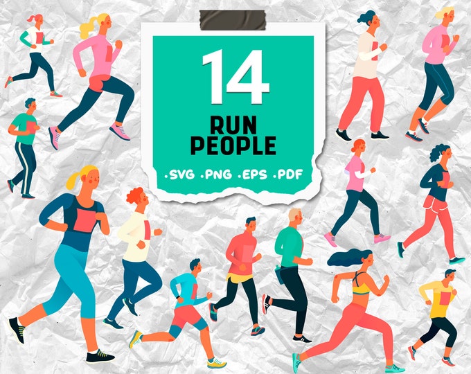 Running SVG Bundle, Runner Svg, Run Svg, Running Man, Running Women ...