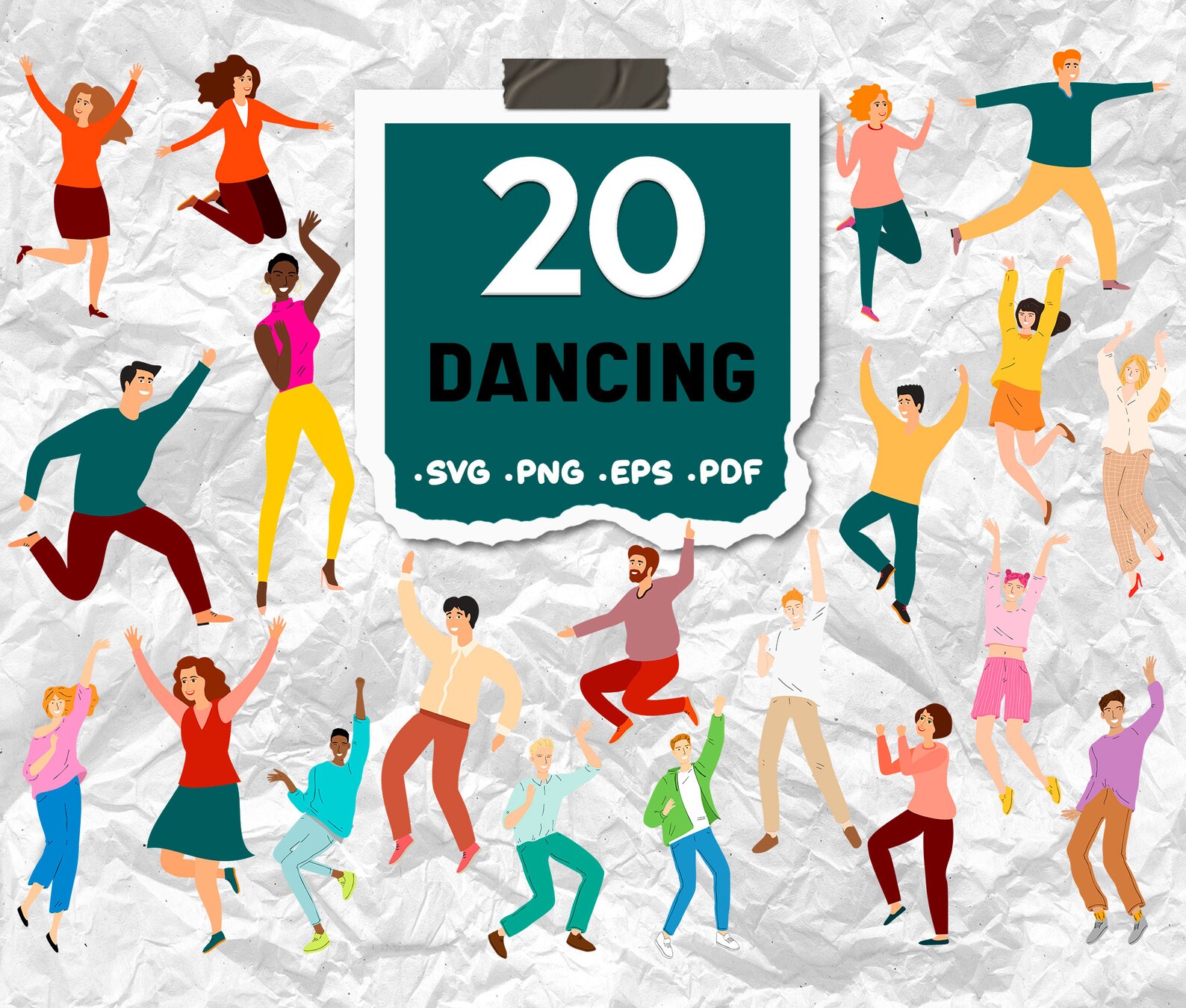 Dancing Svg,dance Svg,dance Silhouette,dance Files,dance Bundle,dance ...