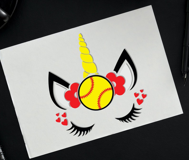 Unicorn Baseball Svgunicorn Svg Unicorn Yellow Svg Magical | Etsy