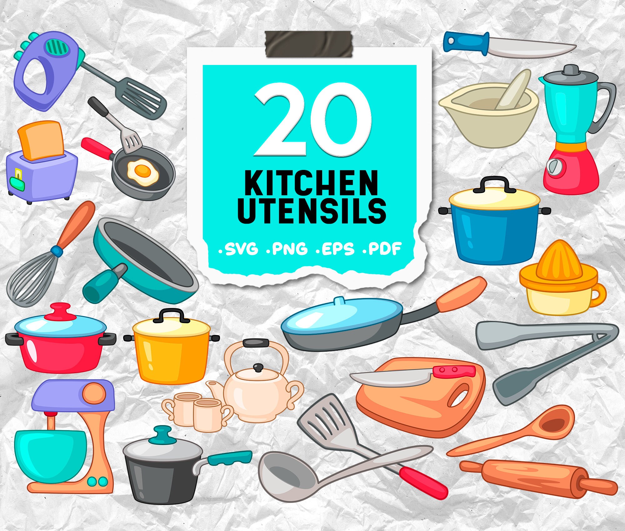 Svg de cocina paquete SVG de cocina svg de cocina svg chef - Etsy España