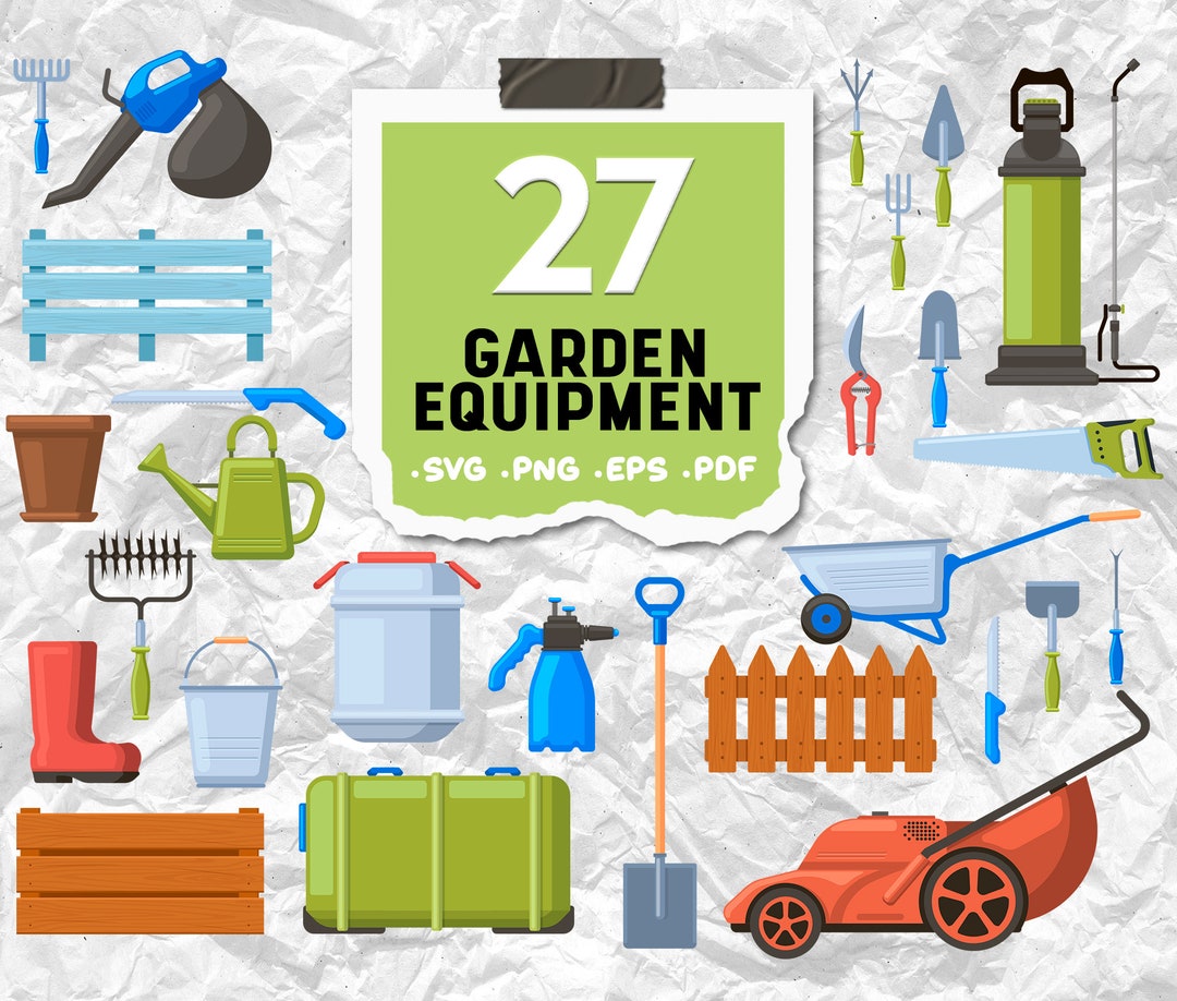 Garden Equipment Svg,garden Tools Svg Bundle,gardening Tools,grass Svg ...