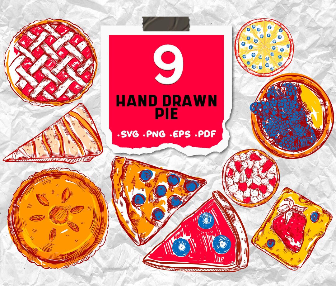 PIE SVG, Thanksgiving Svg, Pie Clipart, Apple Pie Svg,pumpkin Pie Svg ...