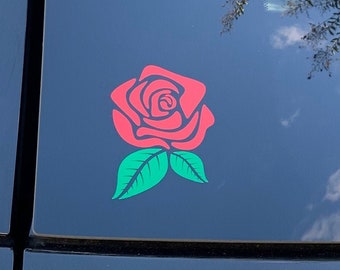 Rose Window Decal | Etsy