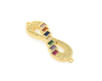 Infinite Symbol Connector, 18K Gold Filled Infinity Charm,symbol ...