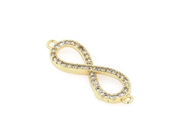 Infinite Symbol Connector, 18K Gold Filled Infinity Charm,symbol ...
