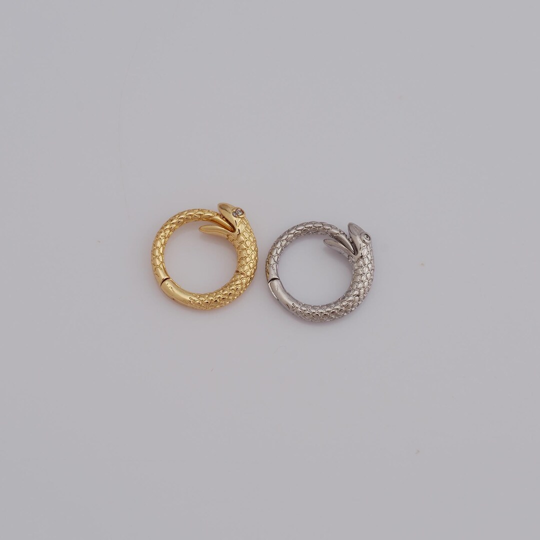 18K Gold Filled Snake Clasp,snap Clasp,snap Clasp DIY Jewelry Making - Etsy