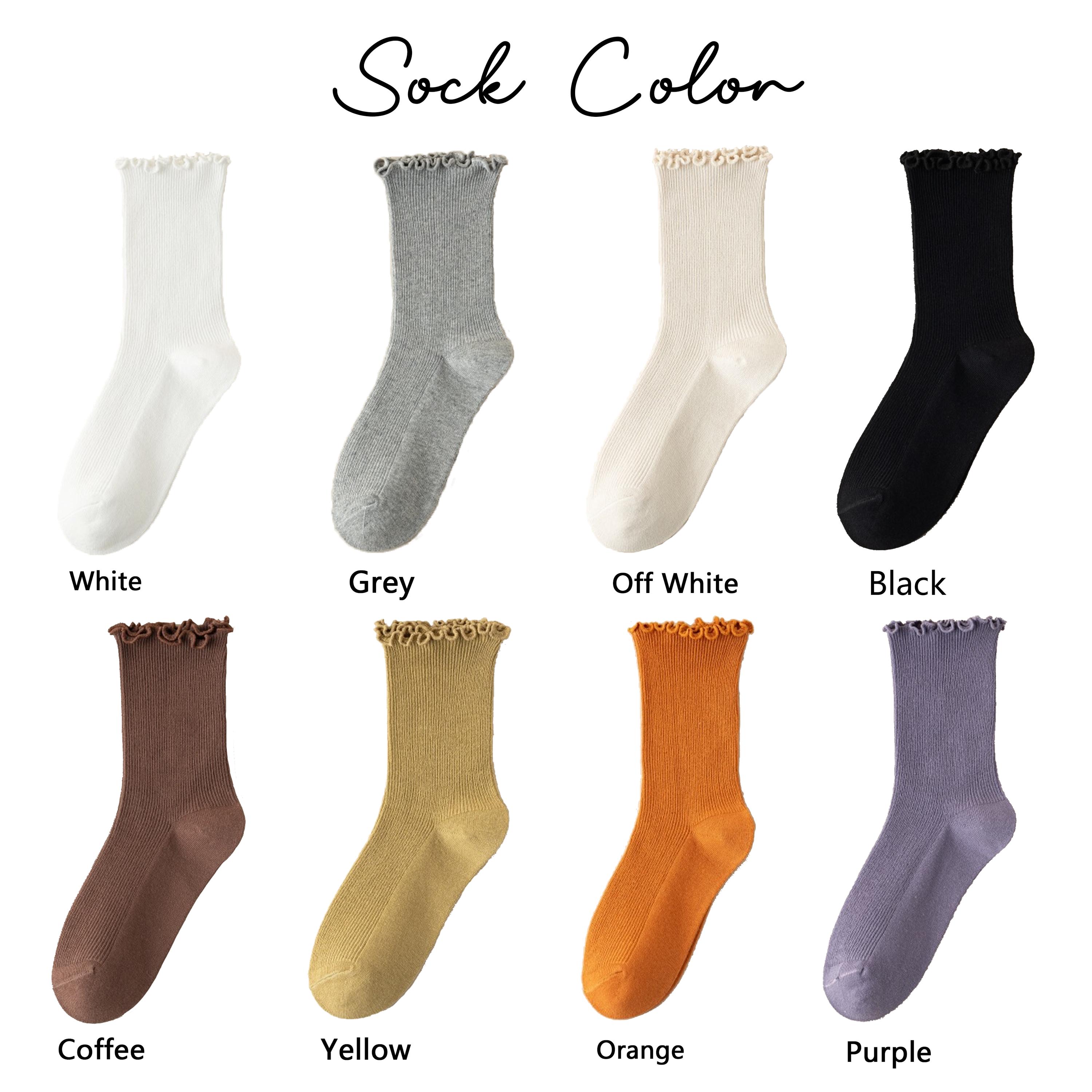 Custom Embroidered Socks,personalized Ruffle Socks,custom Text Logo ...