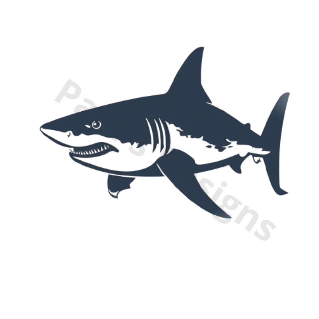 Jaw-some Shark SVG, Fearless Shark Attack SVG, Ocean Predator Shark SVG ...