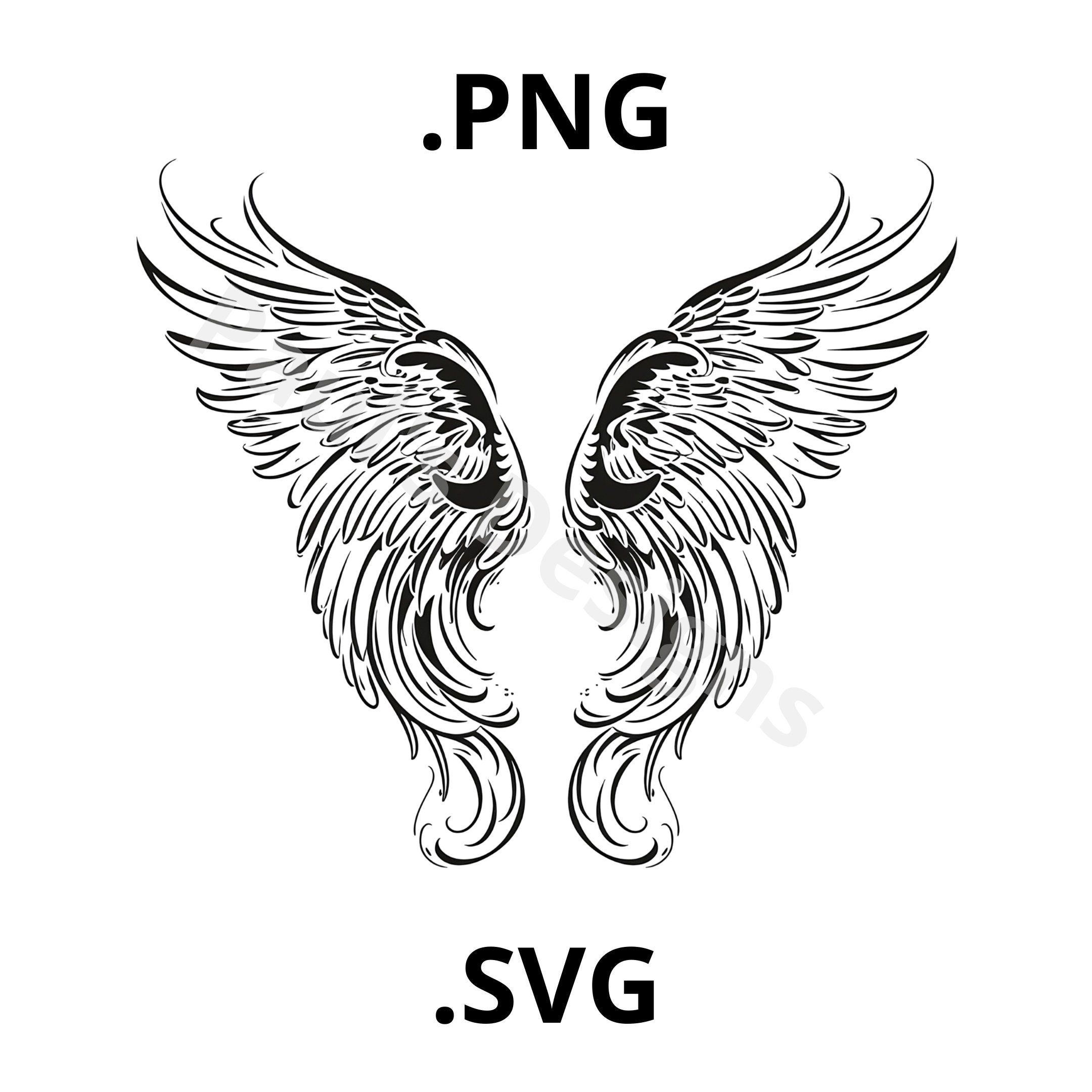 Angel Wings SVG Angel Wing Vector Angel Svg Halo Svg Angel Wings ...
