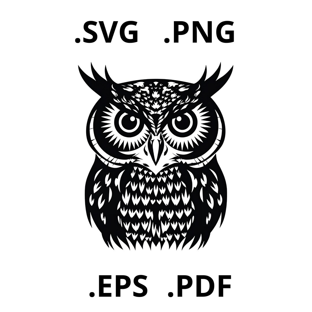 Owl Svg Owl Clipart Owl Png Owl Head Owl Cut Files for - Etsy UK
