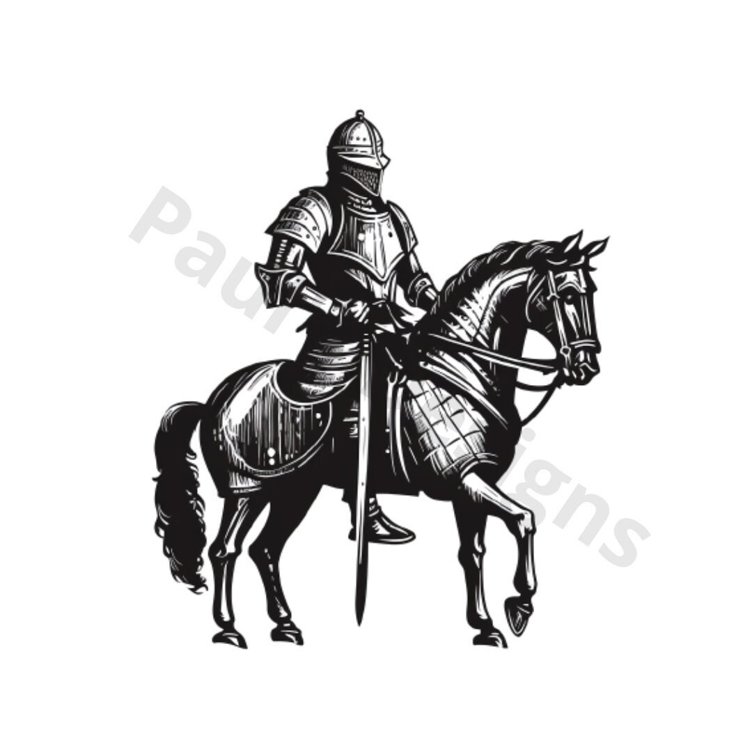 Knight SVG Brave Knights: Exquisite Svgs for Armor and Sword - Etsy
