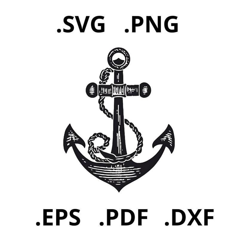 Anchor SVG, Anchor SVG File, Anchor PNG, Nautical Clipart, Anchor Dxf ...