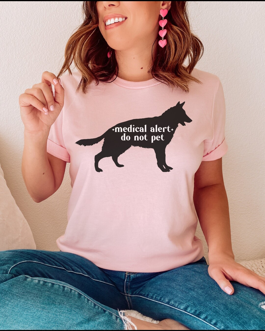 German Shepherd Service Dog Shirt, Therapy Dog Tee, Medical Alert Dog ...