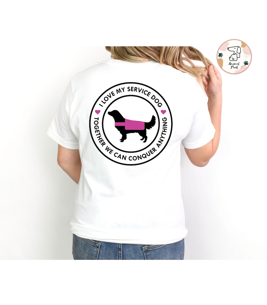Service Dog Shirt Guide Dog Tee Support Dog Assistance Dog T-shirt ...