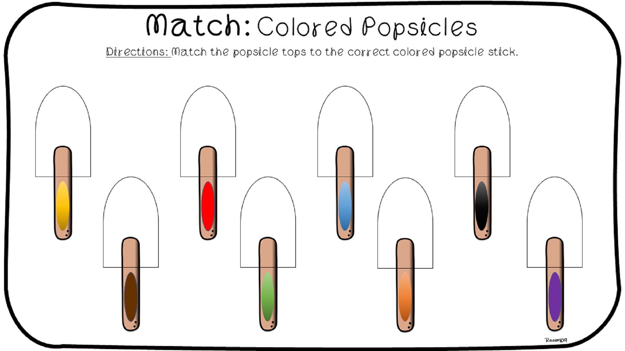 Popsicle Color Match - Etsy