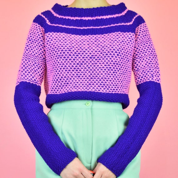 Vintage 80s Cropped Sweater Gem