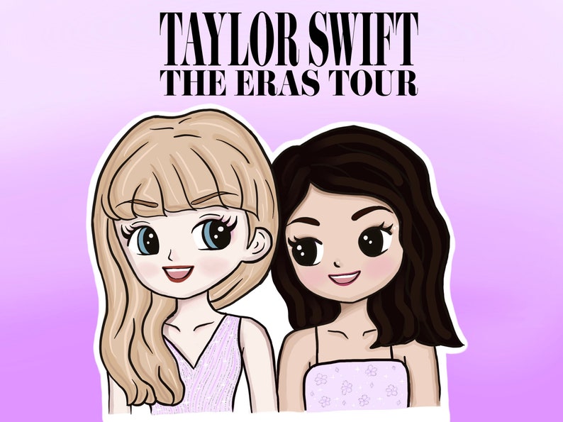 Taylor Swift the Eras Tour Custom Drawing chibi Style - Etsy