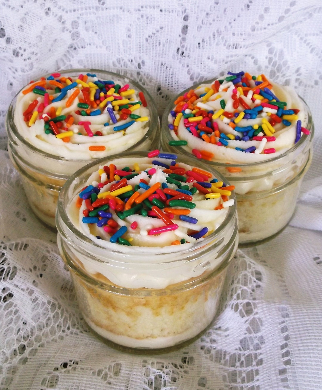 Cake in a Jar - Birthday Cake Favors - Birthday - Party Favors ...