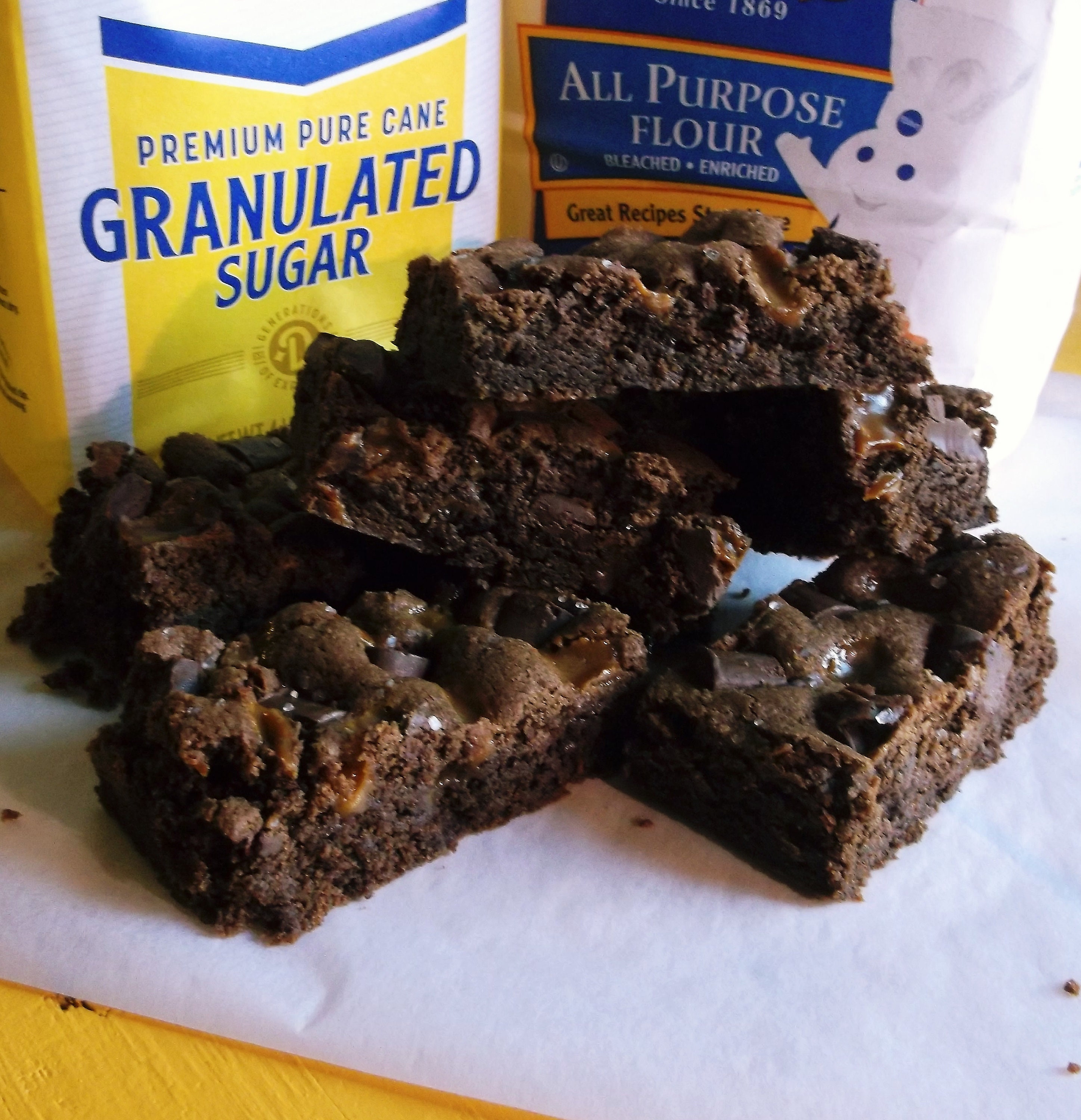 Salted Caramel Double Chocolate Chip Cookie Bars 8 X 8 Pan - Etsy