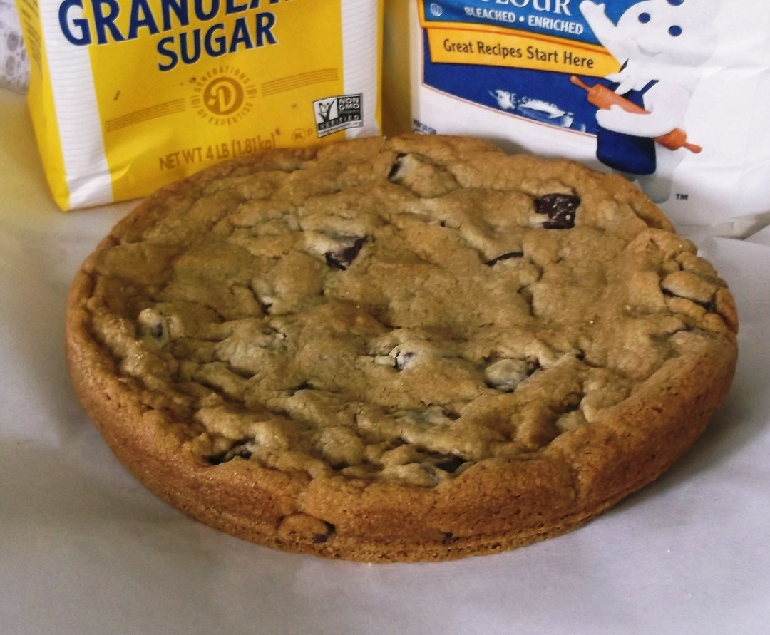Big Chocolate Chip Cookies - Options - 4 Giant Cookies - 7 Inch Cookies ...