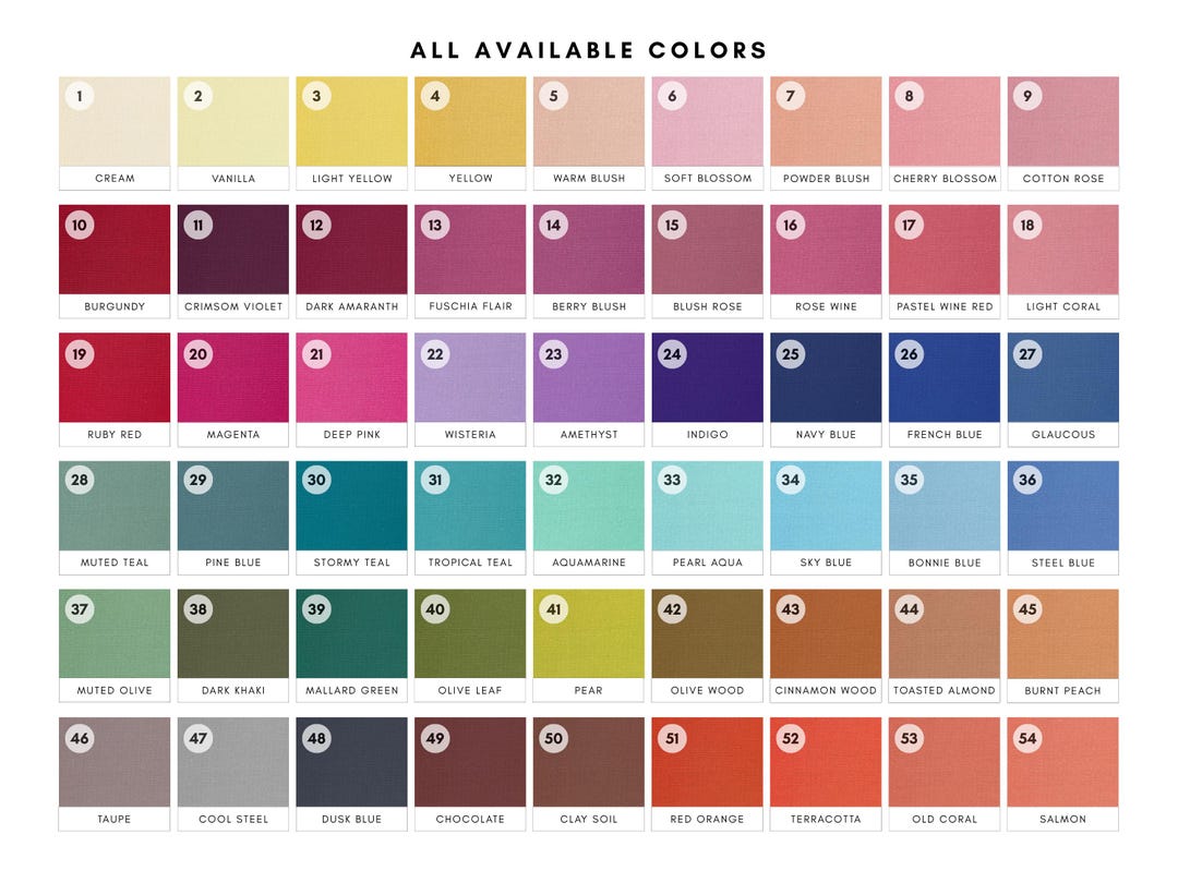 Seasonal Color Drapes for Color Analysis | Single Color Labeled Draping ...