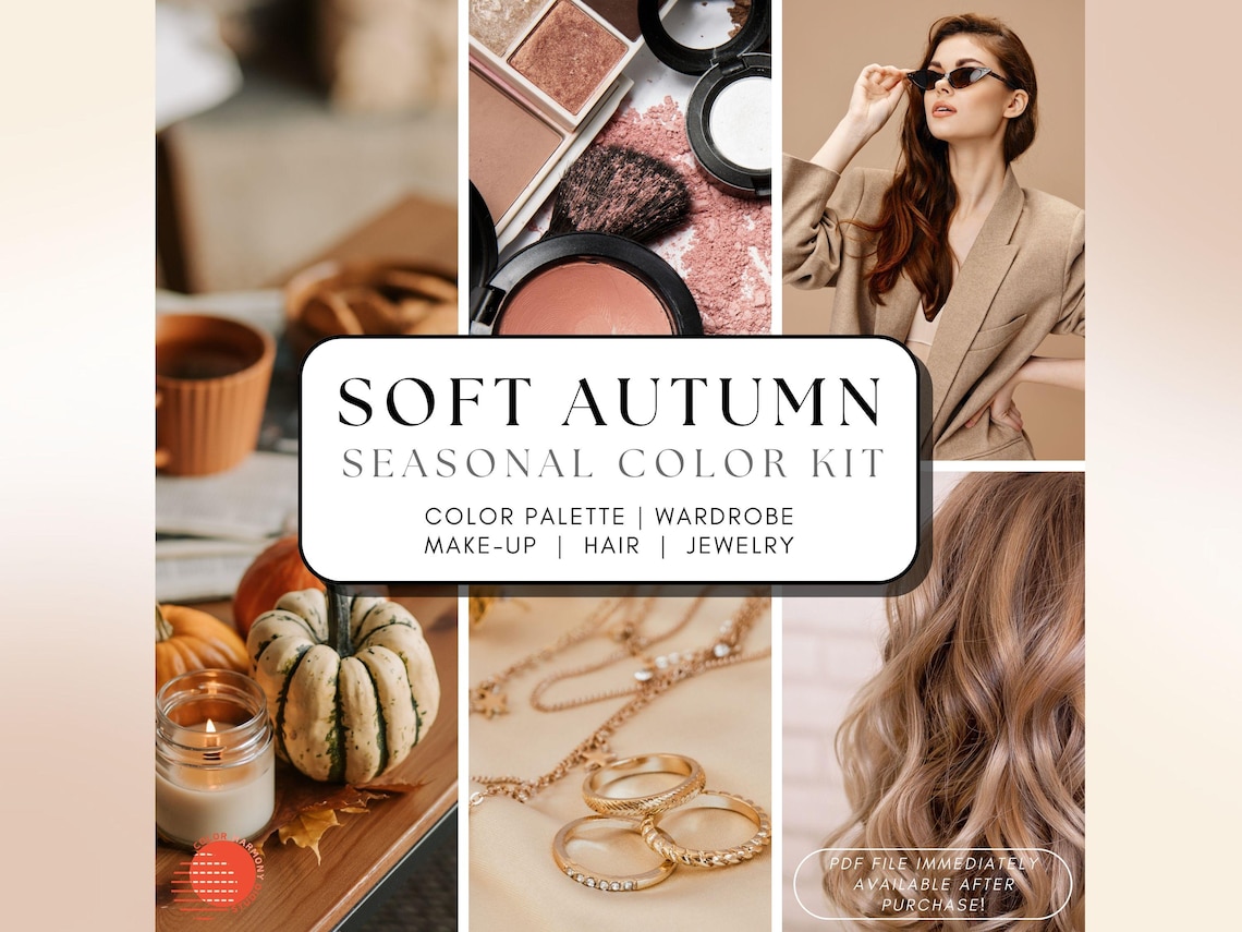 Soft Autumn Guide | 12 Seasonal Analysis Kit & Personal Color Digital ...