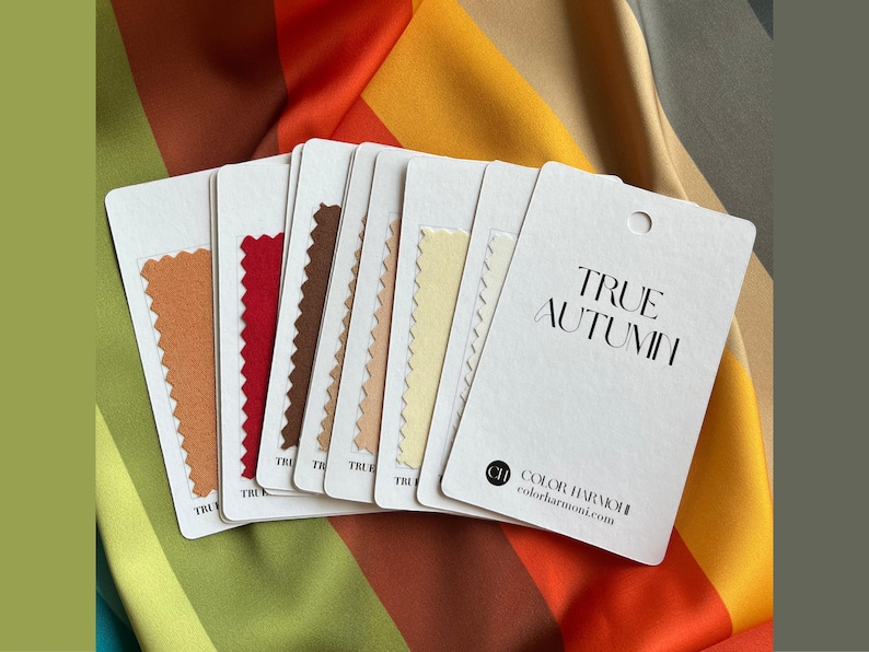 Seasonal Color Fabric Swatch Cards • 35 Cloth Swatches With Names ...