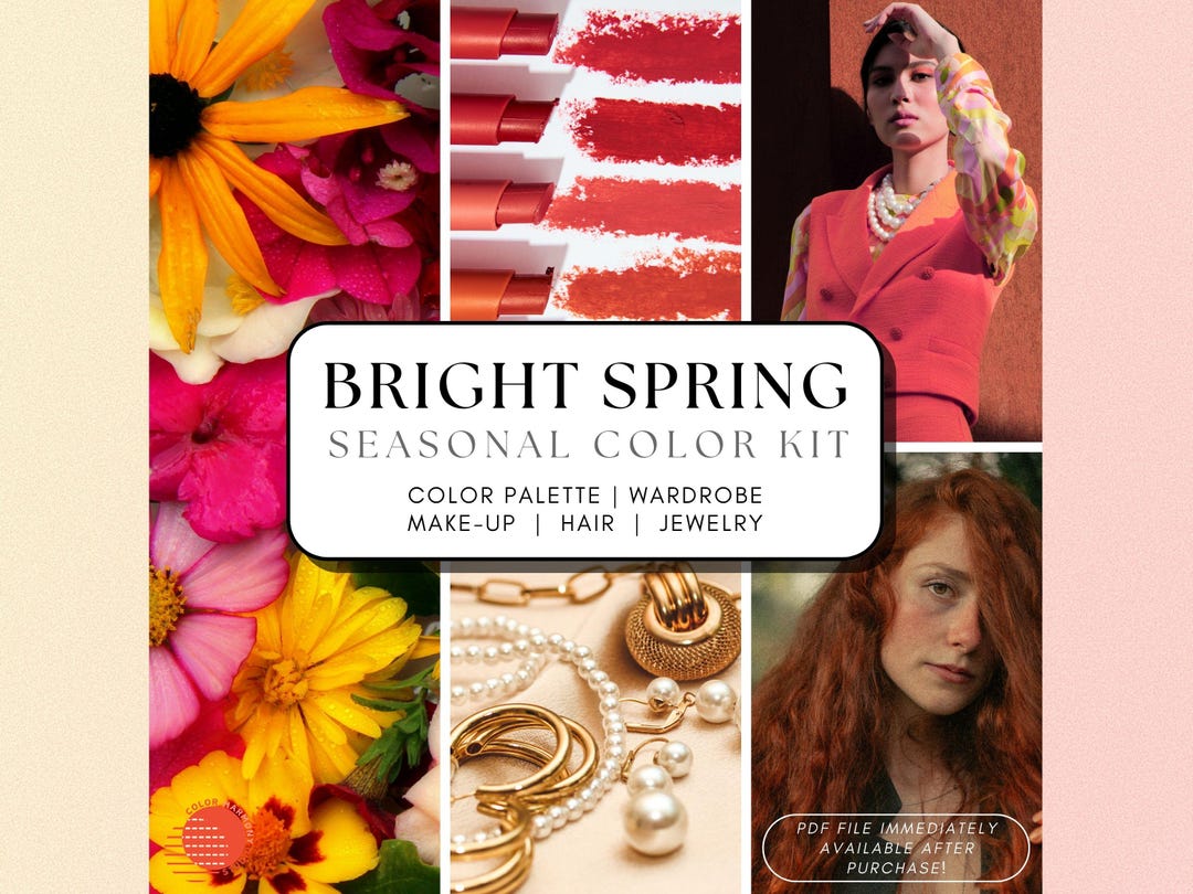 Bright Spring Seasonal Color Guide | 12 Seasons Online Personal Color ...