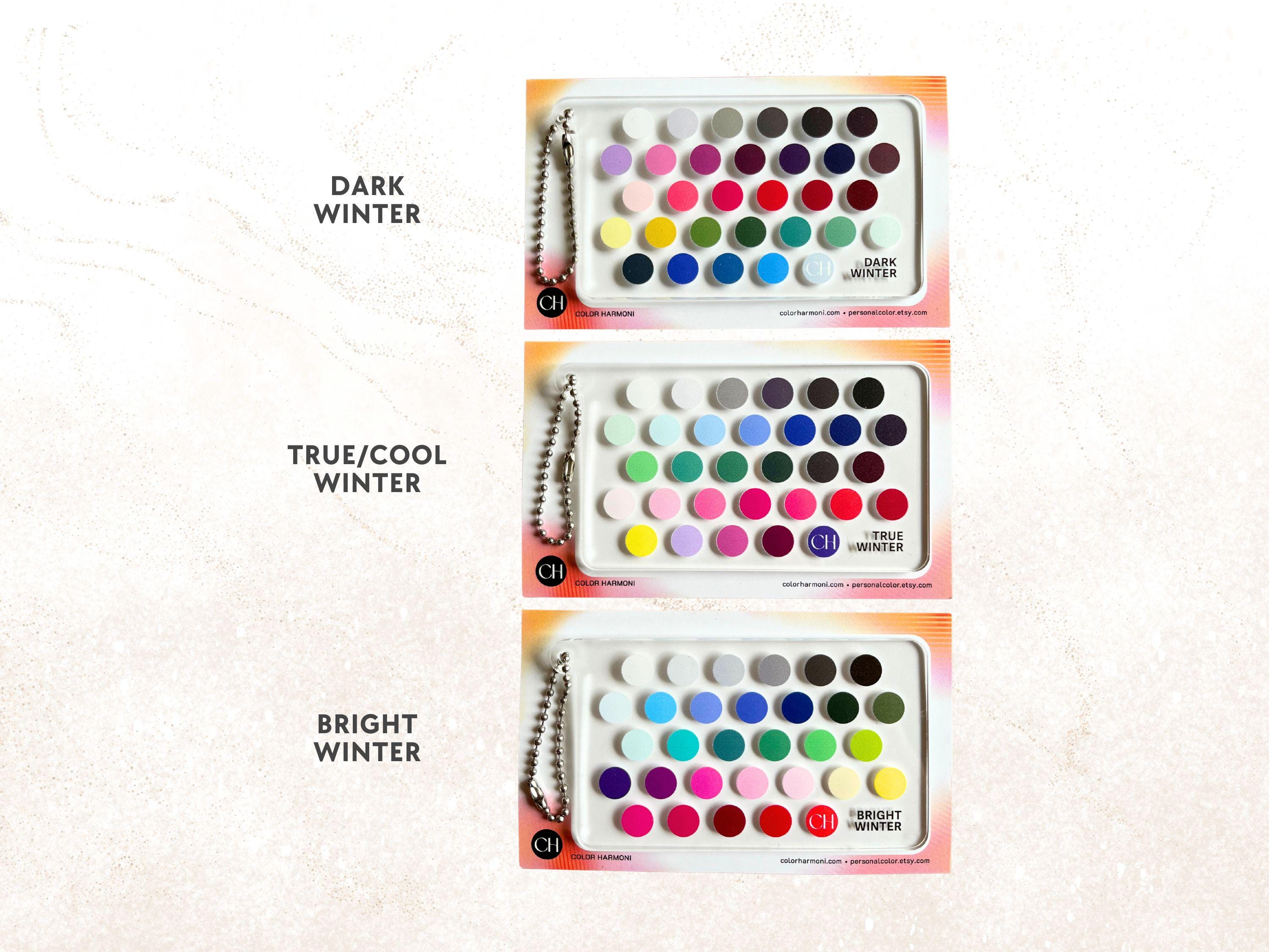 Seasonal Color Keychain Palette Swatch Acrylic Card | Transparent ...