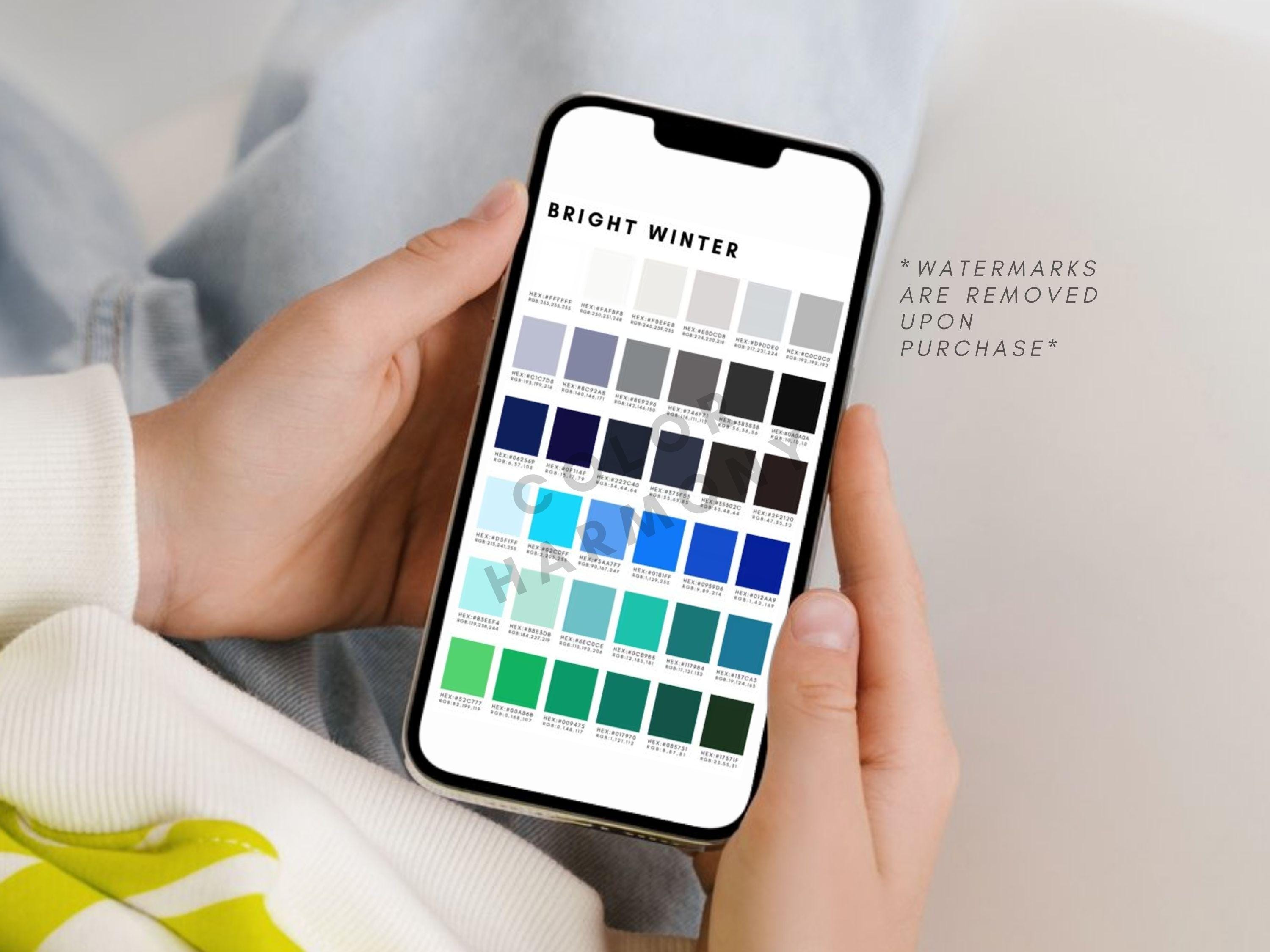 12 Seasonal Color Palette | 864 Colors With HEX & RGB Codes | Personal ...