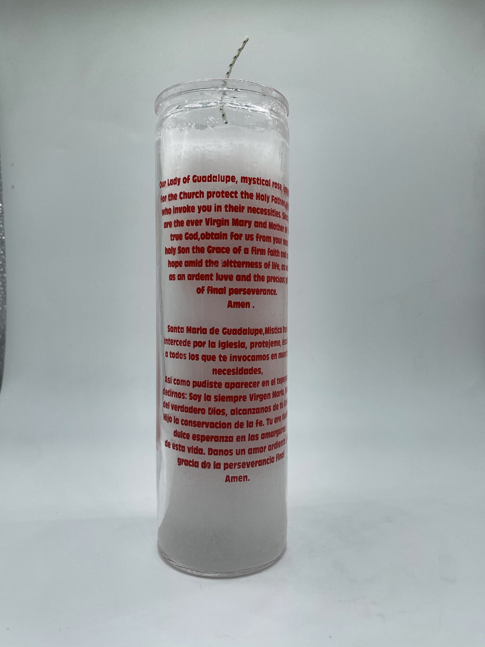 Virgen De Guadalupe White Ritual Candle/ Virgen De Guadalupe | Etsy