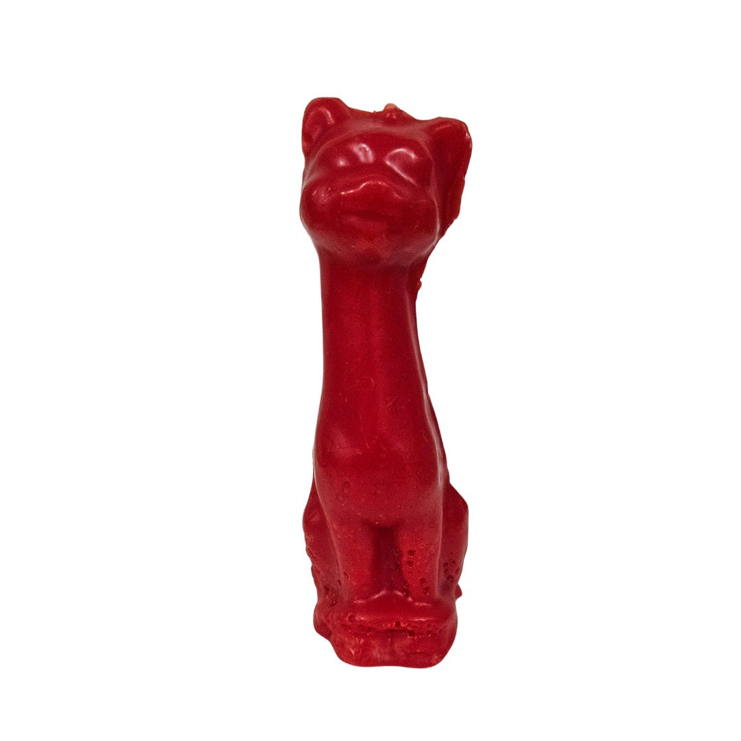 Red Cat Figure Candle 5' - Etsy
